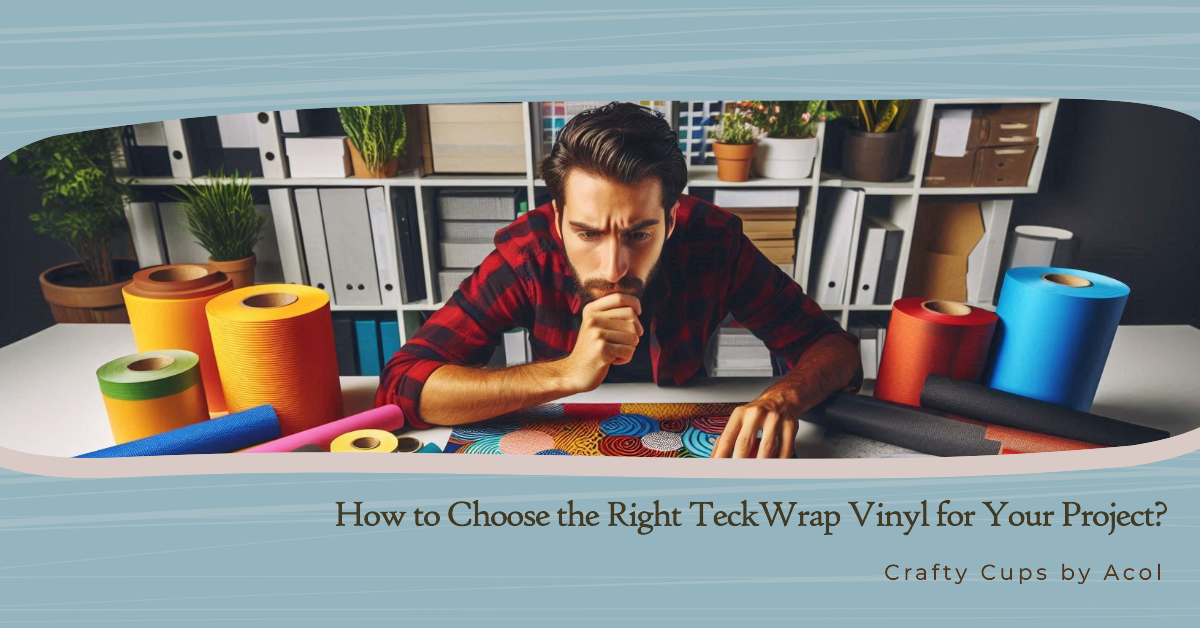 How to Choose the Right TeckWrap Vinyl for Your Project? – CRAFTYCUPSBYACOL