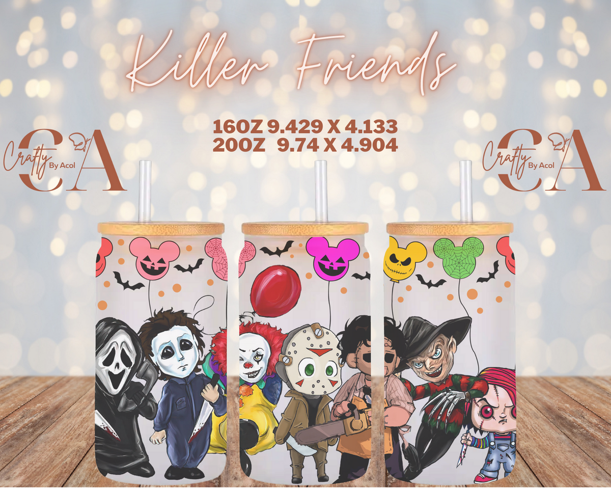 Killer Friends Vinyl Can Wrap